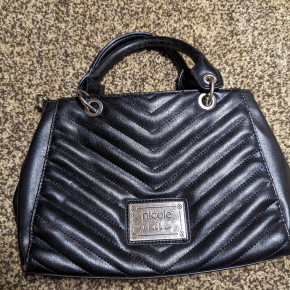 Nicole by Nicole Miller | Bags | Nicole By Nicole Miller Black Quilted ...